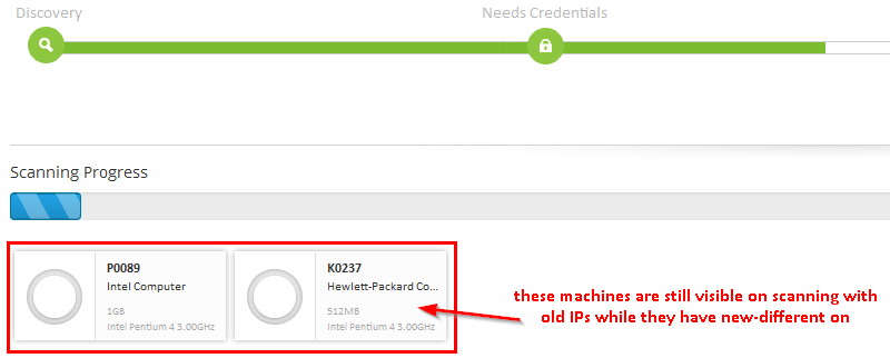scanning still sees inventory with old IP assigned - Spiceworks Support ...