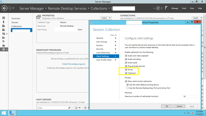 Restrict Client Drives On 2012 Terminal Server Windows Spiceworks