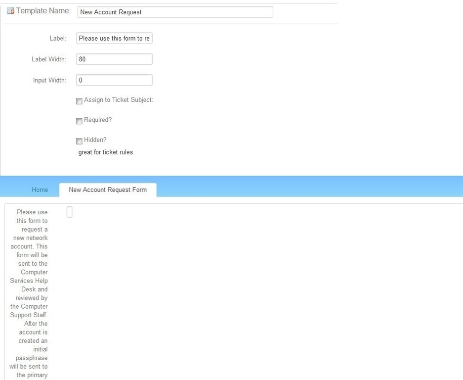 Helpdesk form layout question - Spiceworks Support - Spiceworks Community