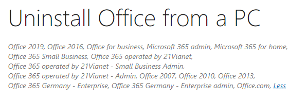 How do you completely uninstall Microsoft Office 365? - Software ...