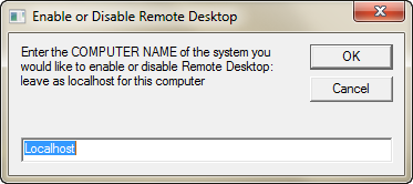 enable or disable rdp (remote desktop) on remote system.vbs ...