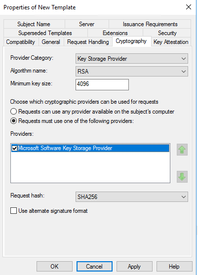 Ca User Certificate Template Question Software And Applications Spiceworks Community