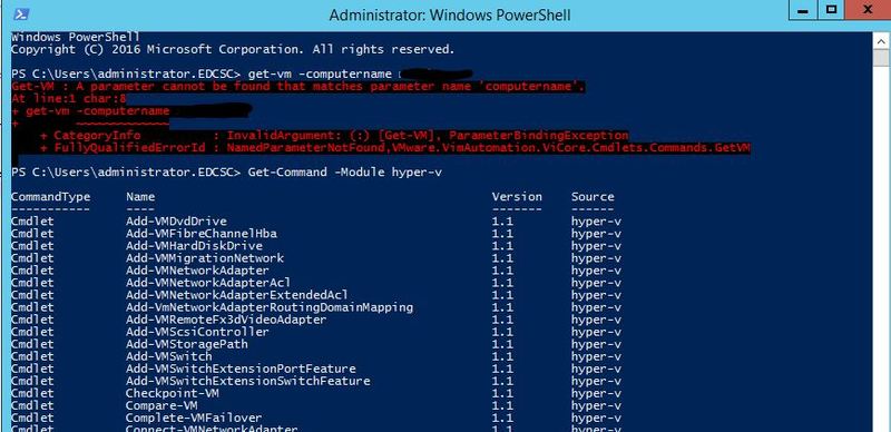 Why do i have to "get-command" every time I want to run "get-vm" - Programming & Development ...