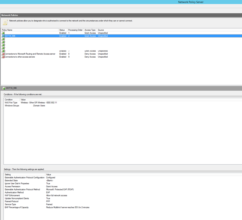 Setting Up Radius Server To Authenticate Wifi Users Windows Spiceworks Community