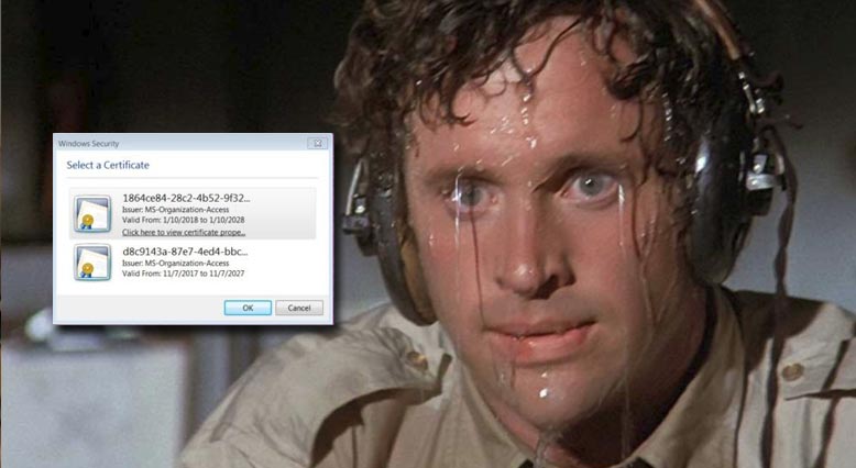 What is "ms-organization-access" certificate why is it showing up in ...