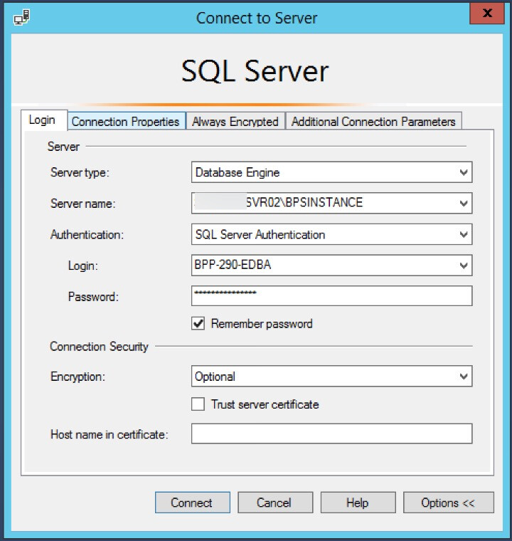 SQL Error "Sqllib error: OLEDB Error encountered calling IDBInitialize::Initialize. hr ...