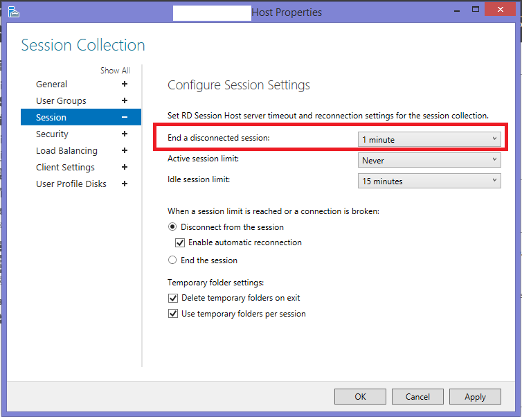 Blank screen when logging into Terminal Server - Software ...