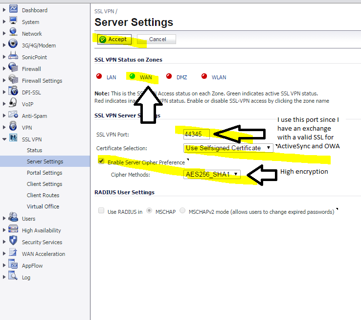 Sonicwall Ssl Vpn Can Connect Cannot Ping Lan Or Rdp To Lan Destinations Networking