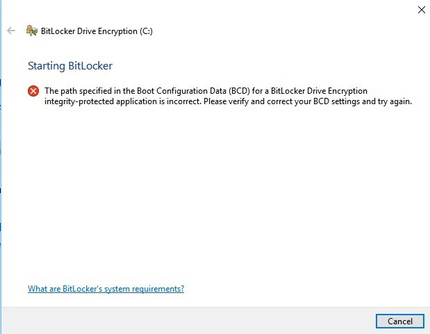 Bitlocker will not enable after clone drive to SSD - Software & Applications - Spiceworks Community