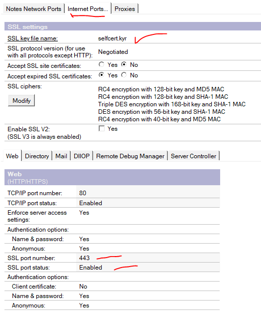 Lotus Domino Inotes Ssl Uses An Unsupported Protocol Errsslversionorcipher Collaboration