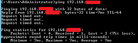 Ping only gets 1 reply then times out - Networking - Spiceworks Community