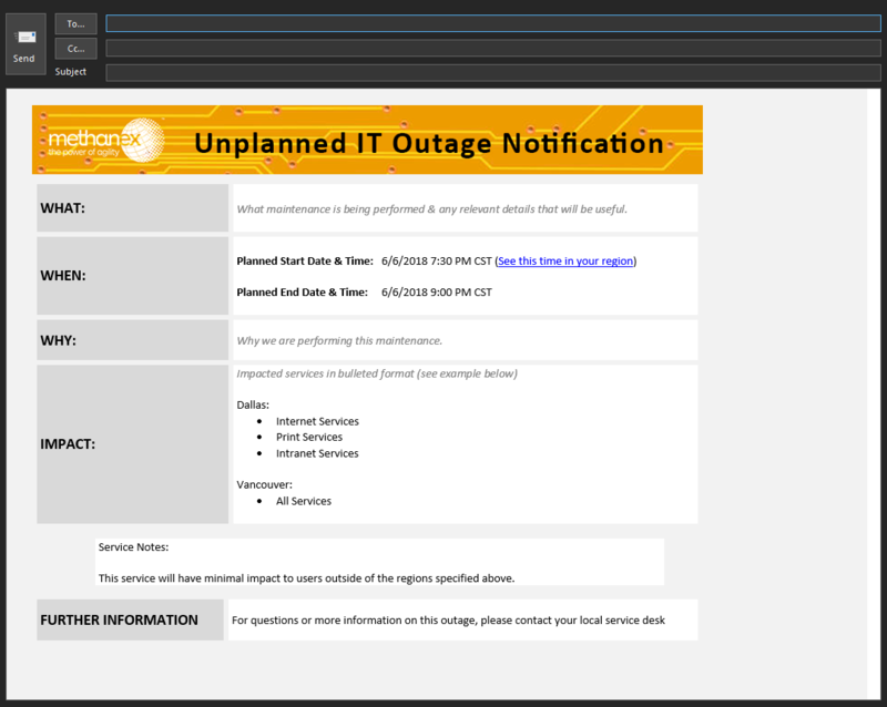 Outlook Template for outages - IT & Tech Careers - Spiceworks Community
