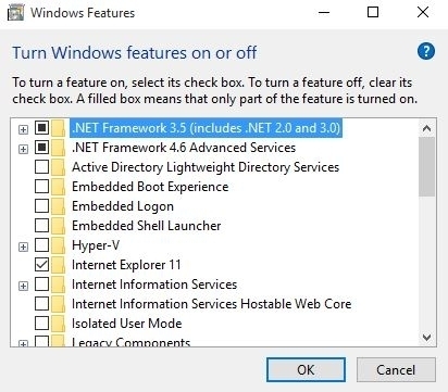 Issue installing .NET Framework 3.5 on Windows 10 - Software ...