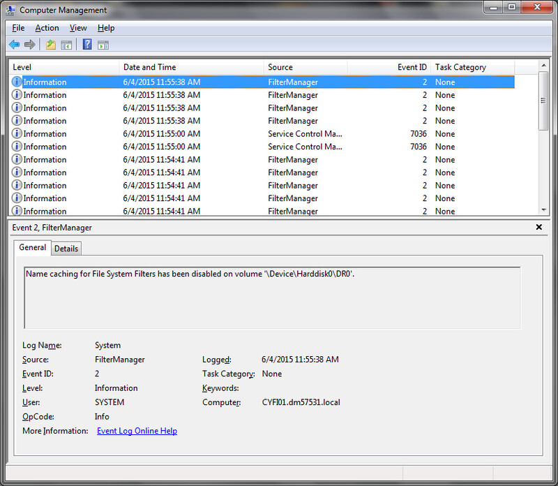 Windows-FilterManager Error - Software & Applications - Spiceworks ...