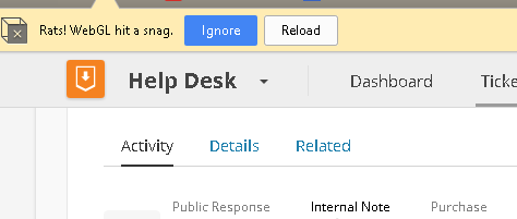WebGL Error - Spiceworks Support - Spiceworks Community