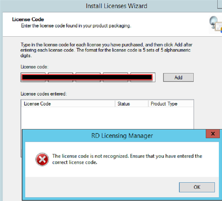 RD License Manager - Adding Device cals - Software & Applications ...