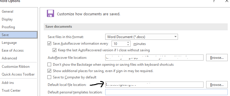 Group Policy Office default save location - Software - Spiceworks Community