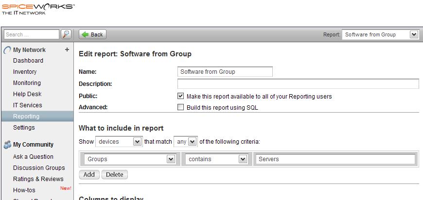 View installated applications for specific Group - Spiceworks Support ...