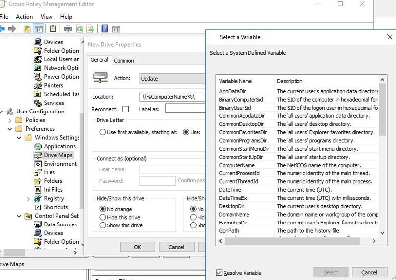 Variables and mapping network drive - Software & Applications ...