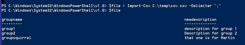 BULK modify AD group descriptions - #5 by nicolaslang - Programming & Development - Spiceworks ...