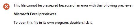 Outlook 2013 error previewing excel files. - Software - Spiceworks ...