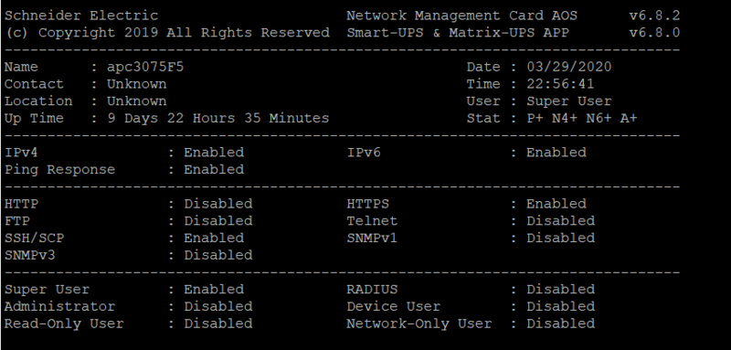 APC AP9630 configuration and access - Hardware & Infrastructure ...