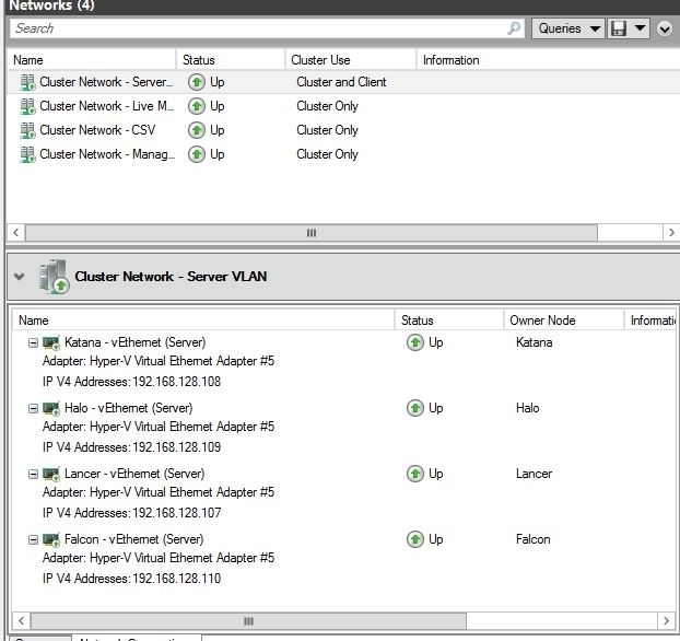 Hyper-V Cluster with Teaming Network and VMadaptors - #21 by shanerogers9249 - Virtualization ...