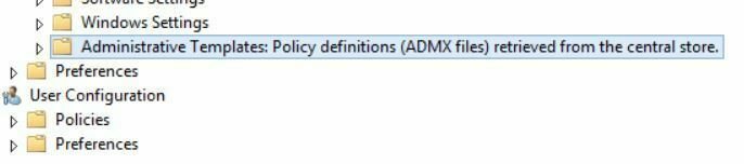 GPO - Administrative templates ADMX from the central store - Software ...