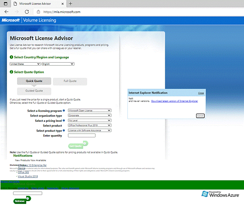 Hey Microsoft -- Care to update your Licensing Advisor Page? - Software ...