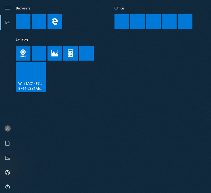 Win10 1809 Start Layout Menu Blank Tiles Software And Applications Spiceworks Community
