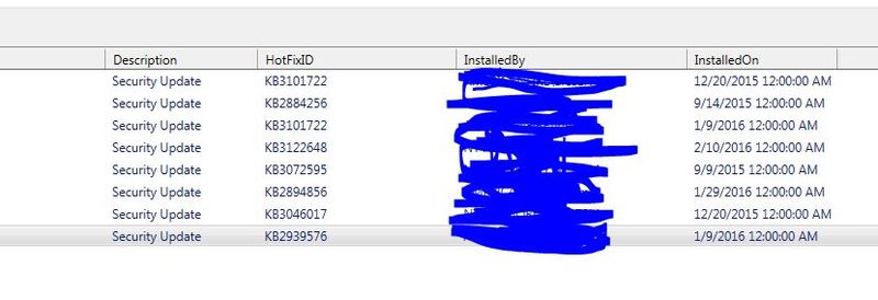 Get-Hotfix InstalledOn date missing? - Programming & Development ...