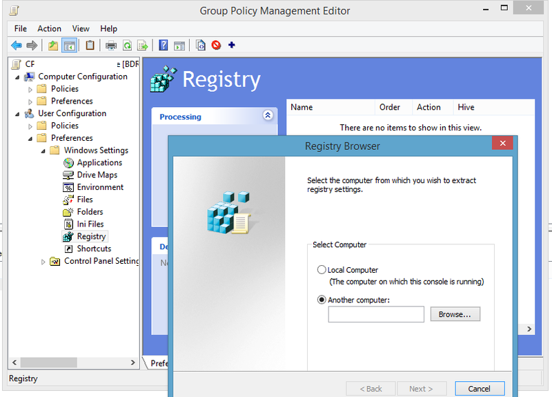 Import Registry To Group Policy Preferences Software And Applications Spiceworks Community