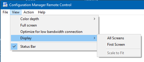 Configuration Manager Remote Control resolution - Software ...