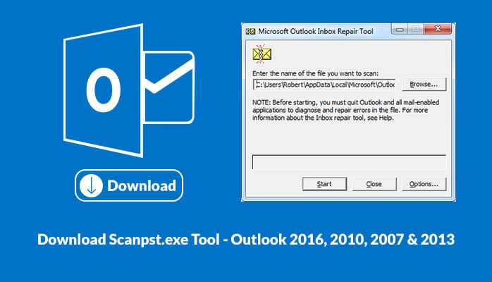 How to find scanpst.exe in outlook 2007, 2010, 2013, 2016, 2019 ...