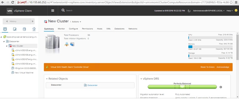 The vsphere GUI ()5.5) is compressed in more then one way ...