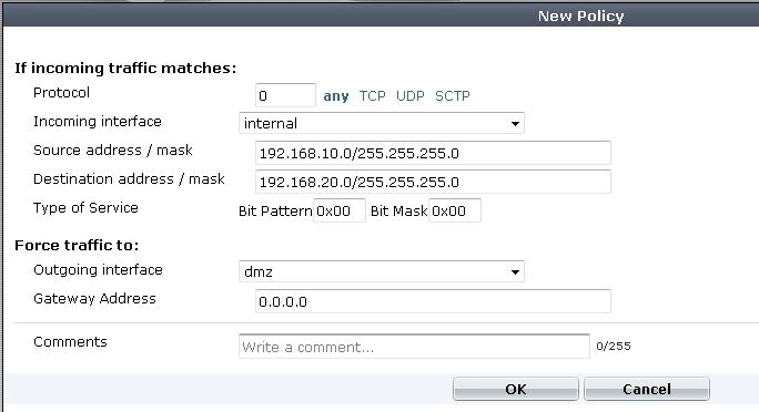 Routing between 2 internal ports in fortigate 60c - Security - Spiceworks Community