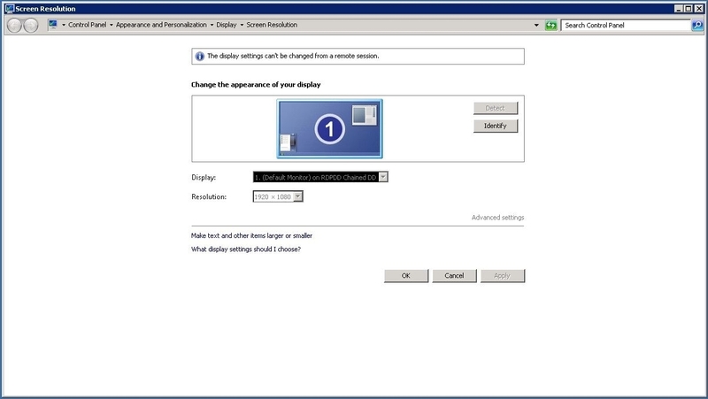 Changing resolution on a VMware Windows Server 2008r2 RDP session - Windows - Spiceworks Community