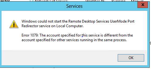 Event ID 1079 : RDP issues on Windows Server 2012 r2 - Windows - Spiceworks Community