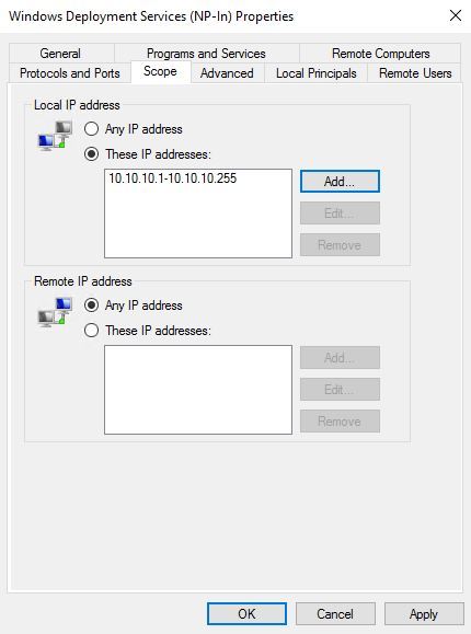 WDS DHCP scope - Networking - Spiceworks Community