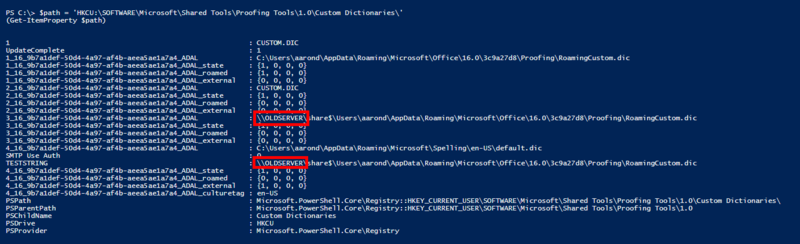 Replace name in registry for RoamingCustom.dic either through Script or GPO - Programming ...