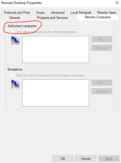 Allow Rdp Session From An Authorize Computer Windows Spiceworks Community