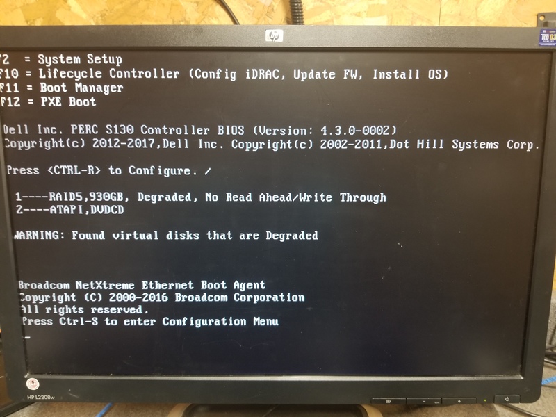 Dell PowerEdge T330 Raid 5 Virtual Disk Degraded - Hardware - Spiceworks Community
