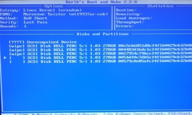 DBAN the Drives Connected to a RAID Controller - Hardware ...