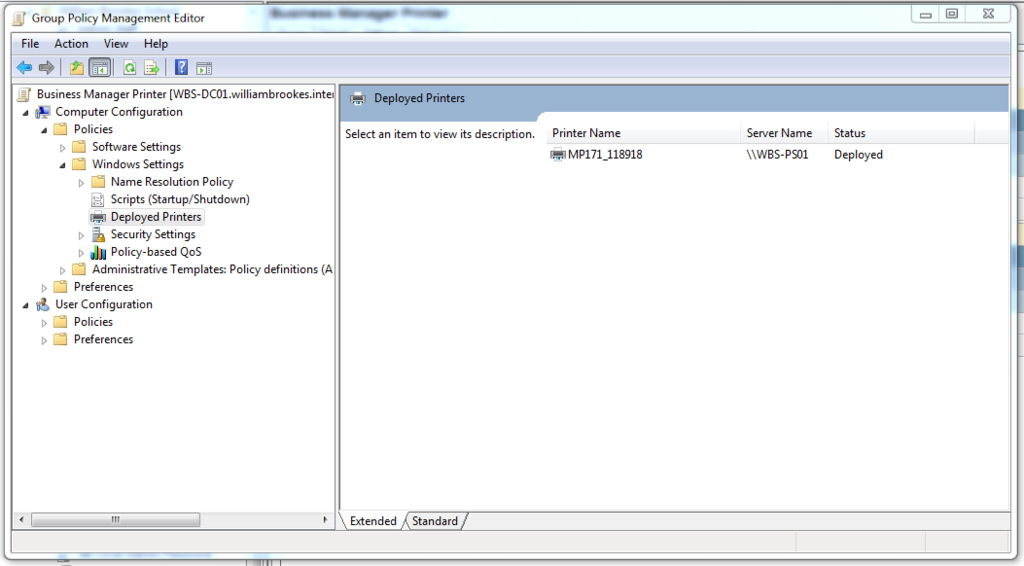 Add New Domain Printer using AD Group Policy - Software & Applications ...