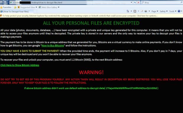Microsoft Alert: ZCryptor Ransomware With Worm Feature - Security ...