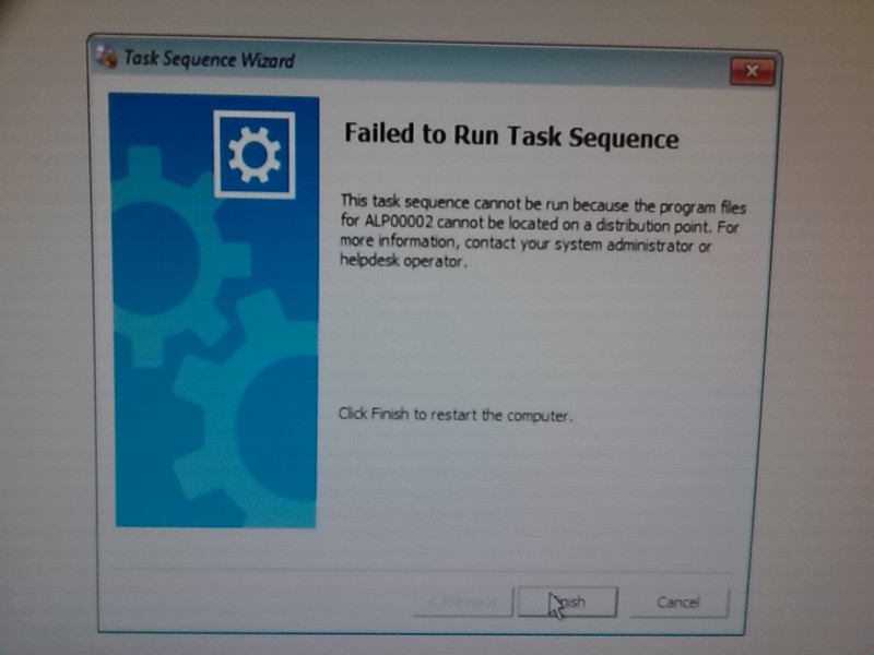 Sccm 2012 R2 Task Sequence Error Software Spiceworks Community
