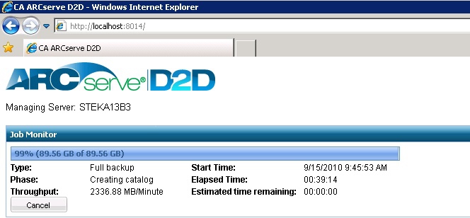 Bare Metal Recovery (BMR) with CA ARCserve D2D via USB only - Data ...