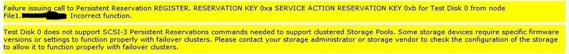 Ms Guest Clustering On Vmware Got Cluster Validation Warning On Disks Virtualization