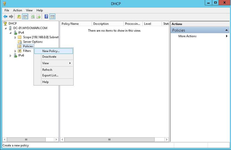 Policies missing from DHCP scopes on Windows 2012 Server - Software - Spiceworks Community