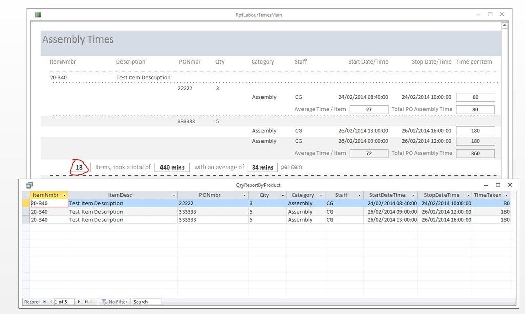 Microsoft Access Report, Sum a field in a group header - Software - Spiceworks Community